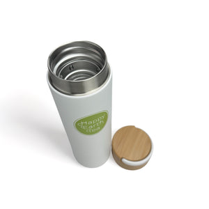 Travel Vacuum Flask for Tea - Triple Insulated - 20 oz — Happy Earth Tea