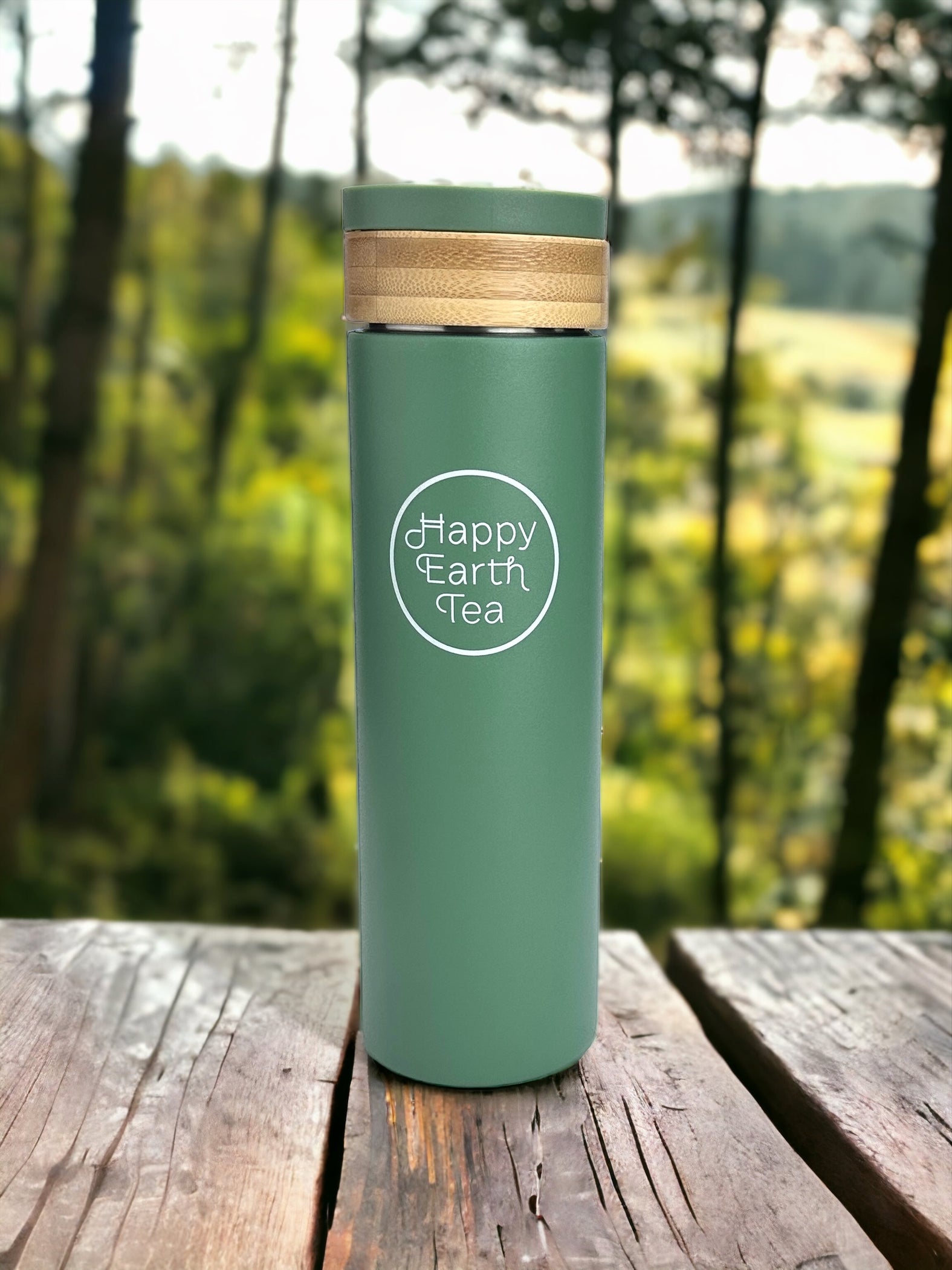 Travel Vacuum Flask for Tea - Triple Insulated - 20 oz — Happy Earth Tea